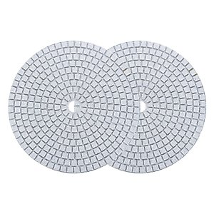 uxcell Diamond Polishing Pad 7-Inch 50 Grits Wet/Dry Grinding for Stone Concrete Marble Countertop Floor 2pcs