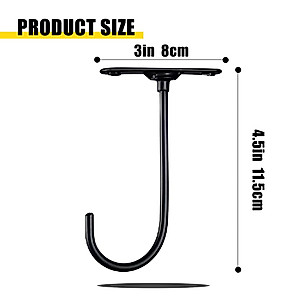 enttgo Haikole Banana Holder,Under Cabinet Hook for Bananas or Other Kitchen Items,Black Metal Banana Hook Under Cabinet,Banana Stand Ripens Bananas with Less Bruises (A-Banana Hook)