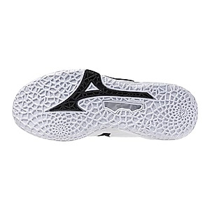 Mizuno Wave Stealth Neo 2 Unisex Volleyball Shoe, White/Black, 7.5 US Men