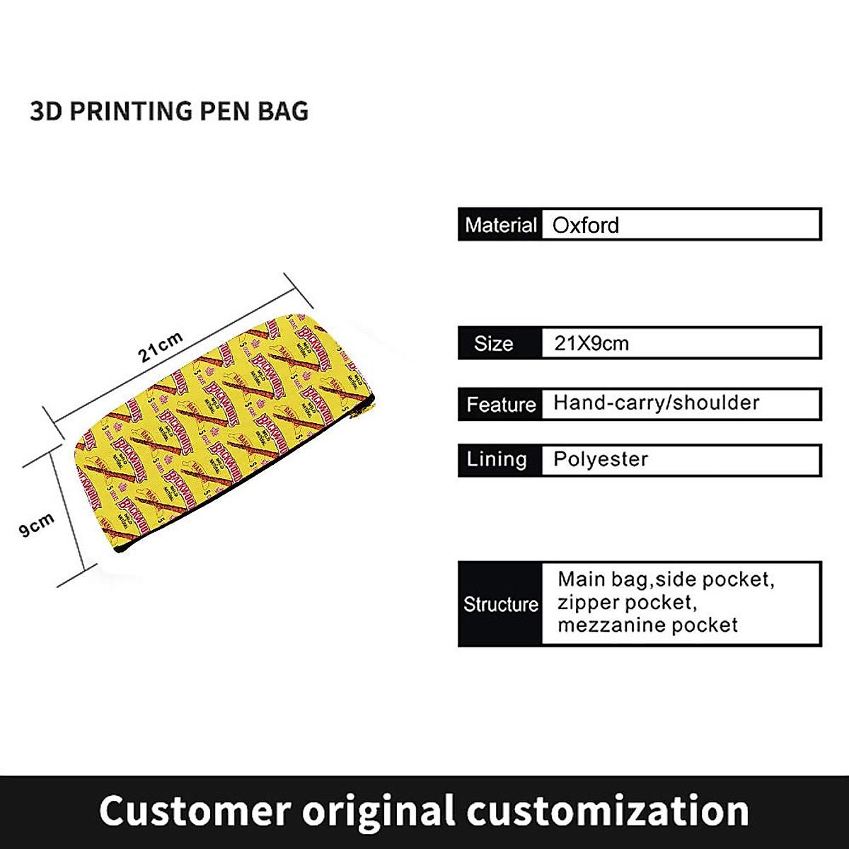 FEIRUIJI Backwoods Backpack, Backwoods Laptop Bag School Bag Travel Shoulder Bag Book Bags (AG),30*44*18cm