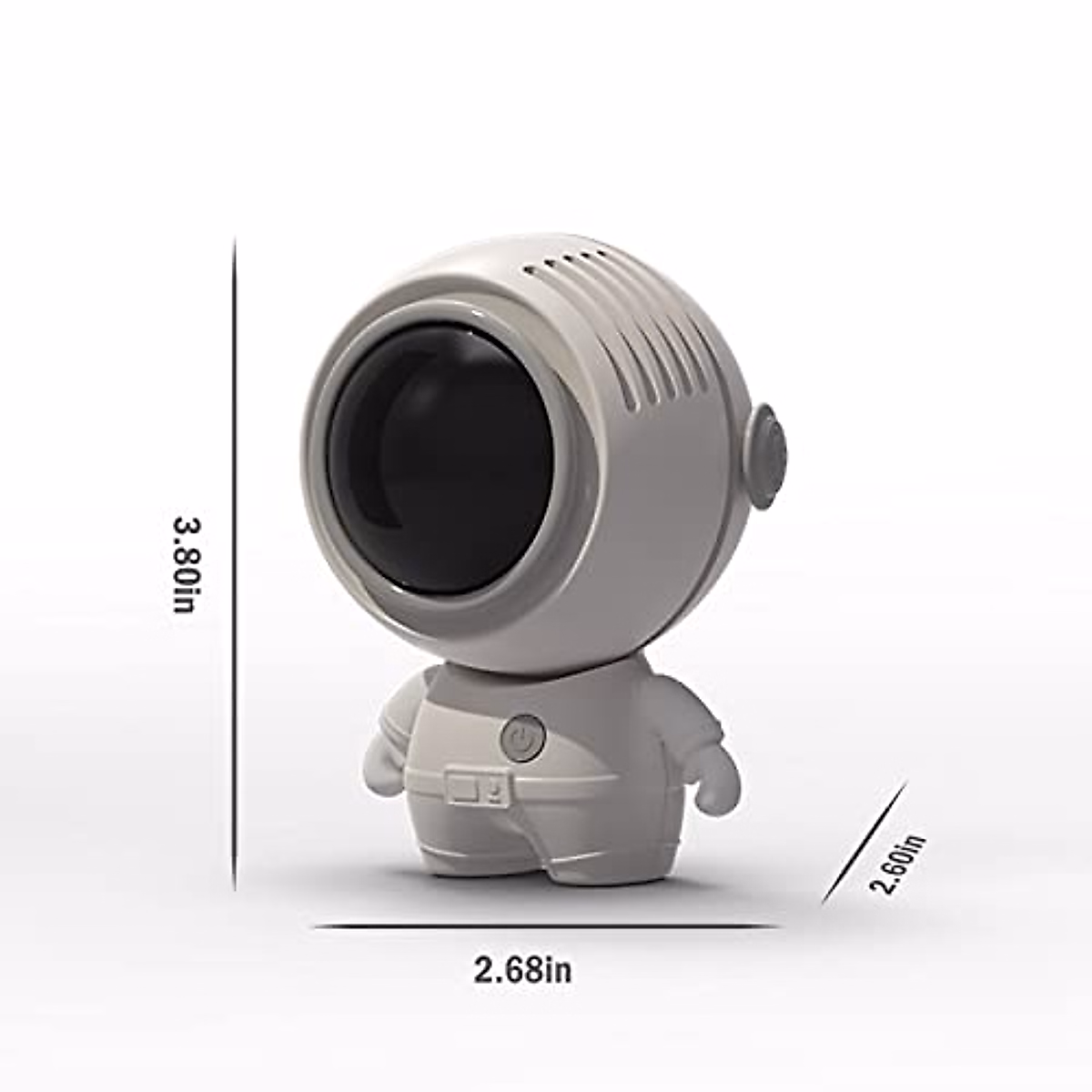 beautymart Personal Fan, Portable Mini Handheld Fan, Astronaut Leafless Fan, Speed Adjustable, USB Rechargeable Fan, for Kids, Women, Men, Home, Office, Indoor, Outdoor, Sport, ect (WHITE)