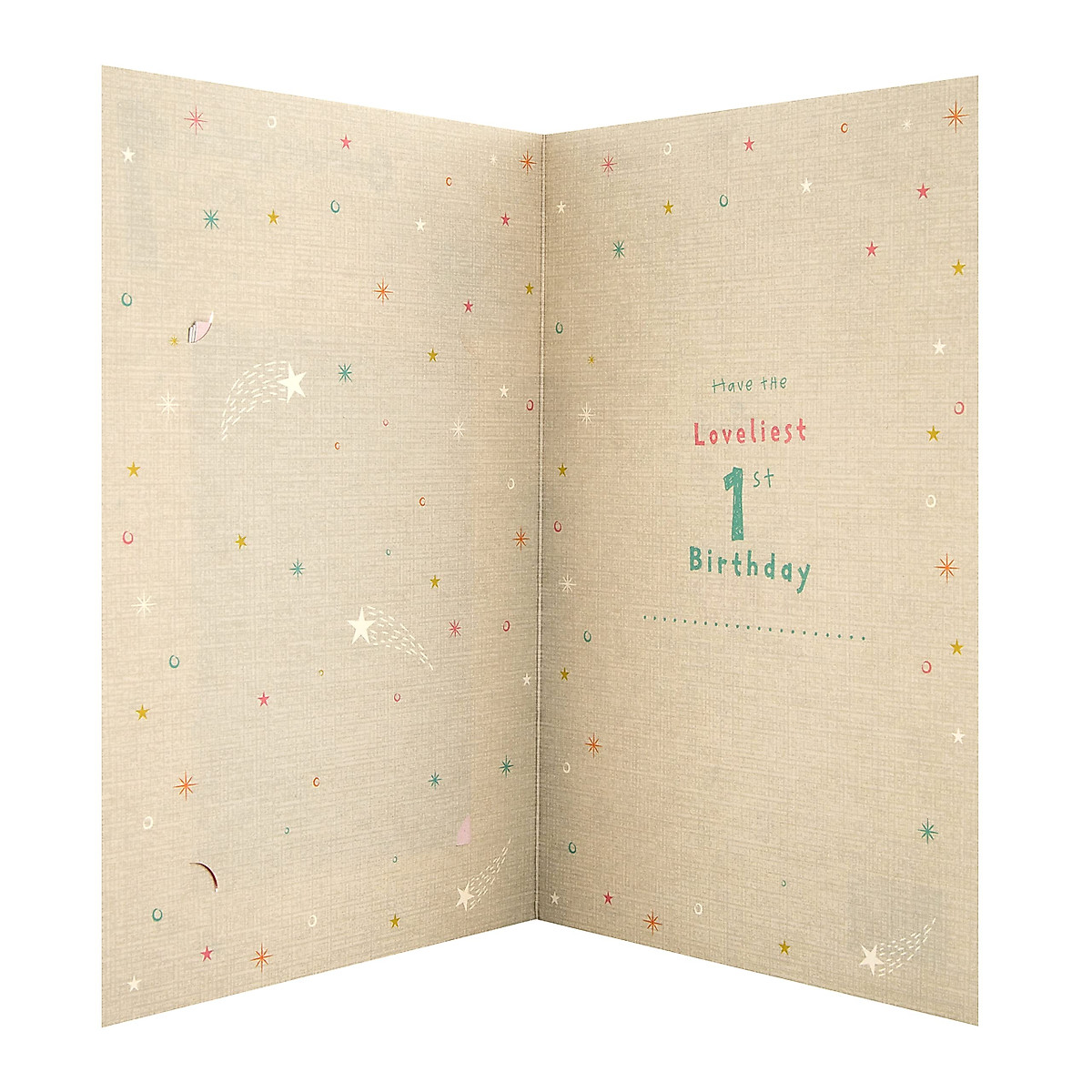 Hallmark 1st Birthday Card for Granddaughter - Cute Disney Winnie-the-Pooh Design with Keepsake Booklet