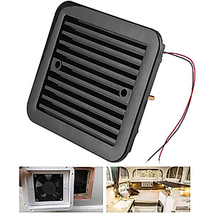 Aramox Vent Fan, 12V 4W Vent Fan with Shutters Vent One‑Way Side Strong Wind Air Camper RV Accessories