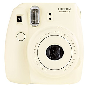 FujiFilm Instax Mini 8 with Strap and Batteries (White)