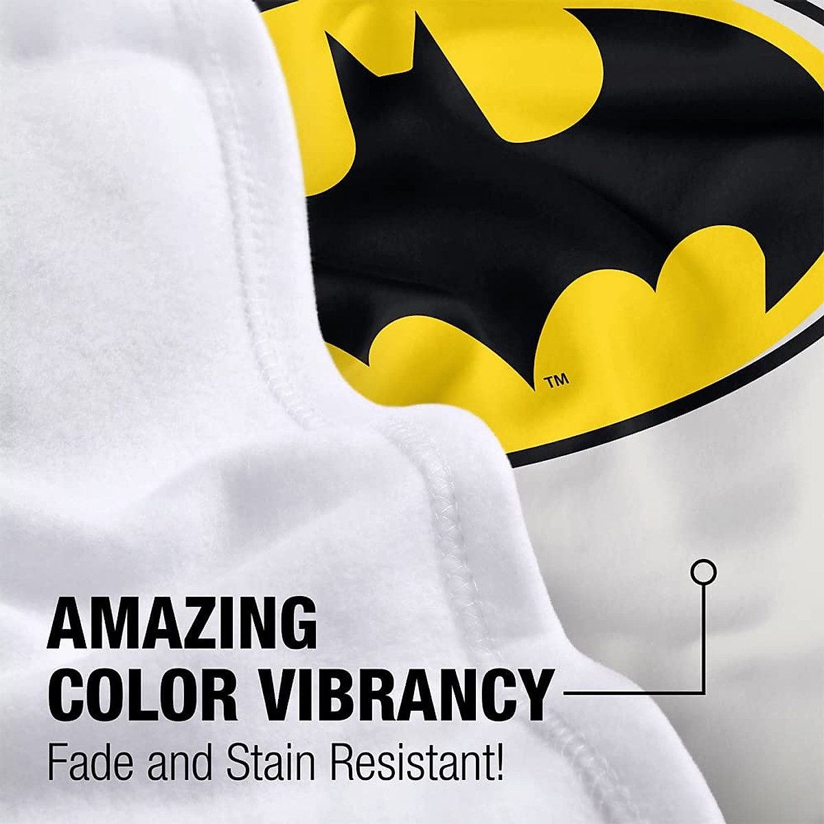 LOGOVISION Batman Lightweight Baby Blanket, 30"X40", Crib Crime Fighter Unisex for Infants Girls & Boys