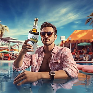 ZREGGUR 25packs 16Oz sublimation Blank tumblers Skinny 4 in 1 Can Cooler with straw and lid Stainless Steel Insulated Can Holder,Can Coozie, Works With Slim Can,Standard Cans,Beer Bottles