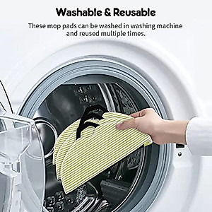 BSRTOP Vacuum Mop Replacement Pads Kit: 10pcs Replacement Parts Side Brushes Filters & Cleaning Mop Pads for Shark RV2001WD AV2001WD Robot