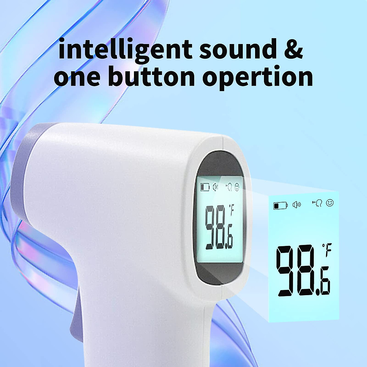 Contec TP500 Medical Infrared Thermometer Baby Thermometer Gun Body Forehead Ear Temperature Gun LCD,Digital Infrared Thermometer for Adults, Kids,Measurement time ≤ 1 Second,one-Year Warranty
