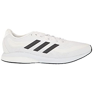 adidas Men's Supernova + Running Shoe, White/Core Black/Dash Grey, 6
