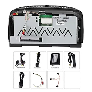 MekedeTech Qualcomm Android 12 Car Radio Stereo 8.8 inch IPS Touch Screen 4GB 64GB Built-in Carplay for BMW 7 Series E65 E66 2001~2008 MASK CCC System