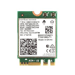 Y5 AX210NGW AX210 WiFi 6E Gig+ M.2 2230 A/E Key Module, MU-MIMO Tri-Band Wi-Fi Card with Bluetooth 5.2. Support Windows 10/11 64bit.