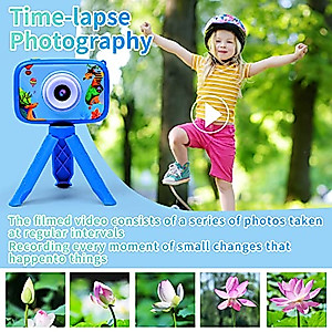 Kids Camera- 40MP Camera for Kids with 2.4 inch Large Screen, 1080P HD Digital Video Cameras for Toddler Children's Birthday with 32GB SD Card, SD Card Reader