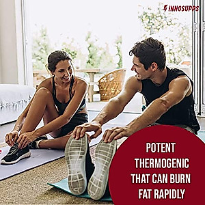 Inno Shred - Day Time Fat Burner | 100mg Capsimax, Grains of Paradise, Organic Caffeine, Green Tea Extract, Appetite Suppressant, Weight Loss Support (60 Veggie Capsules) | (with Stimulant)