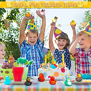100 Pcs Rubber Ducks in Bulk, Assortment Jeep Ducks for Jeeps Ducking, Toddler Baby Bath Toys Christmas Party Favors Summer Beach Pool Activity Duckies Bulk