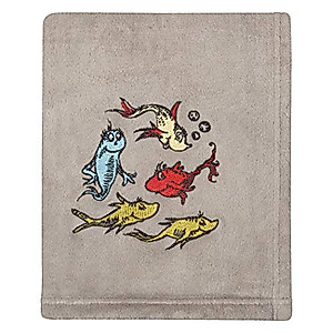 Trend Lab Dr. Seuss One Fish Two Fish 4Piece Crib Bedding Set Nursery Baby Bedding