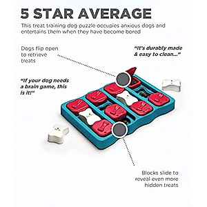 Outward Hound Nina Ottosson Dog Brick Interactive Treat Puzzle Dog Toy, Intermediate