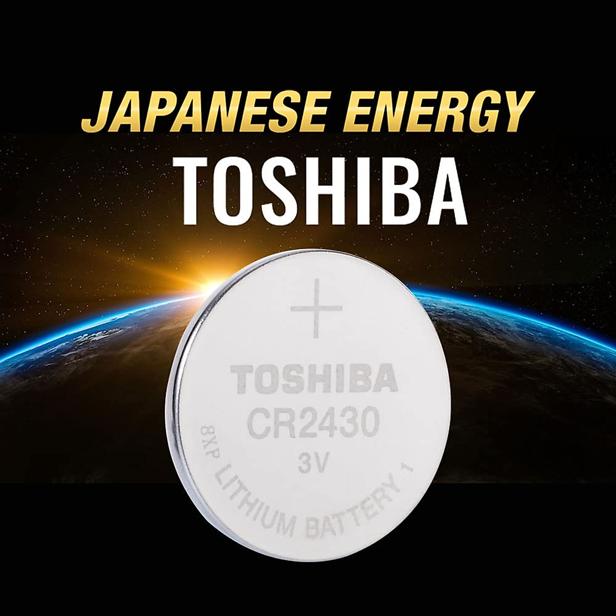 TOSHIBA CR2430 3V Lithium Coin Cell Battery Pack of 5