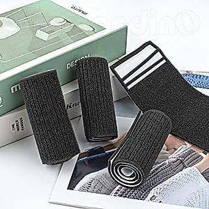 Framendino, 400 Pack Black Hanger Grips Self Sticking Foam Adhesive Strips for Clothes Hangers