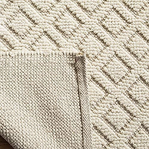 SAFAVIEH Vermont Collection 6' x 9' Ivory VRM304A Handmade Premium Wool Area Rug