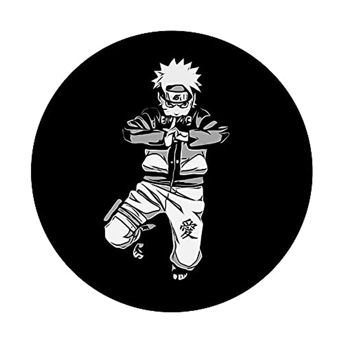 Japanese Cartoon Anime Character with Japan Writing PopSockets Swappable PopGrip