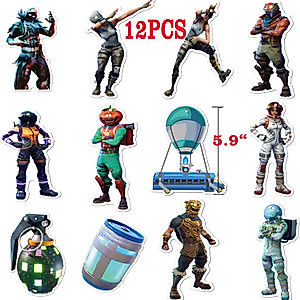 Video Game Party Supplies - 12 Pack Game Hanging Swirl Party Decorations, Game Birthday Party Favors Decorations for Kids Boys