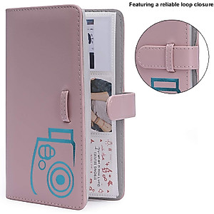 Wallet Photo Album 2x3 Compatible with Fujifilm Instax Mini 11 9 8 70 90 7S Instant Camera Film, Polaroid Album, Instax Photo Album 64 Pictures