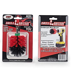 Drill Brush - Outdoor Scrub Brush - Patio, Concrete Pools, Bird Bath, Garden Fountains, Statues - Monuments and Headstones - Granite, Marble Cleaner - Spin Brush