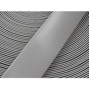 Gray 2" Wide 20' Length Chair Vinyl Strap Strapping for Patio Lawn Garden Outdoor Furniture Matte Finish Color
