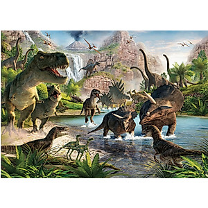 CYLYH 7x5ft Dinosaur Photo Backdrop Dinosaur Park Theme Backdrop Dinosaur Photography Background for Boy Girl Birthday Party Banner Newborn Baby Shower Decoration Photo D596
