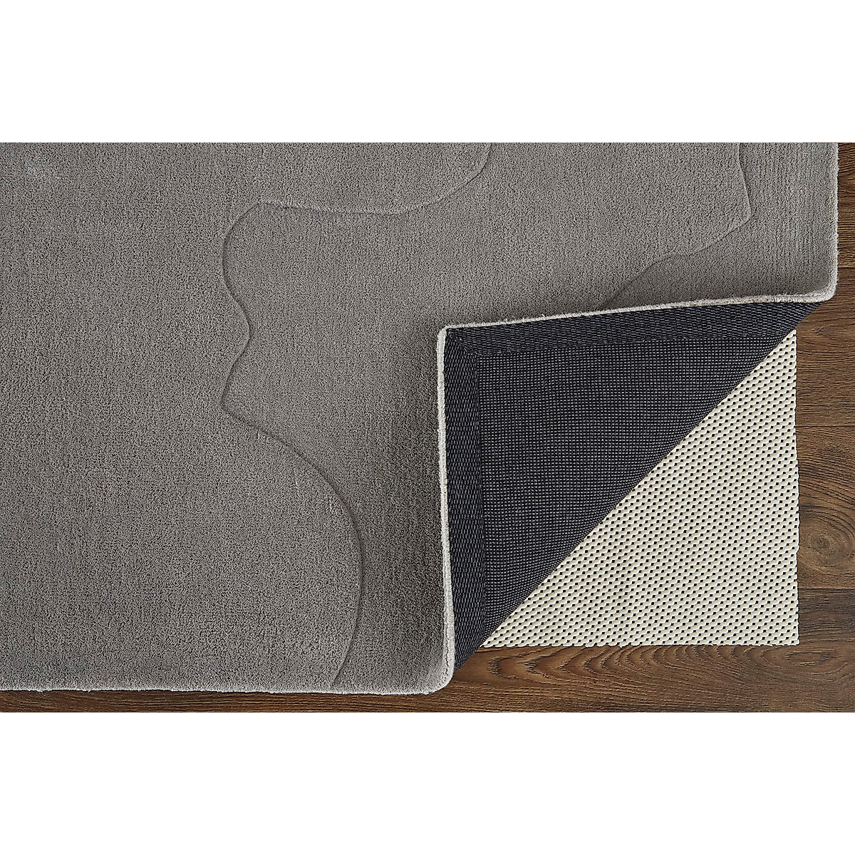 Feizy Serrano Modern Wool Rug, Gray/Blue, 8' x 10' Area Rug