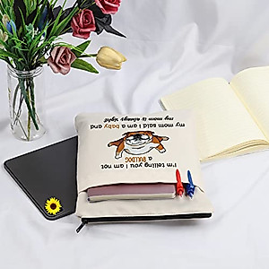 English Bulldog Book Sleeve Bulldog Mom Gift Bulldog Lover Book Protector I Am Not a Bulldog Book Cover Bulldog Owner Gift