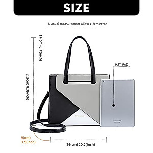 MISS LULU Fashion Purses and Handbags for Women, Ladies Top Handle Bags Pu Leather Shoulder Handbag Satchel Tote Bag Crossbody Satchel Purse