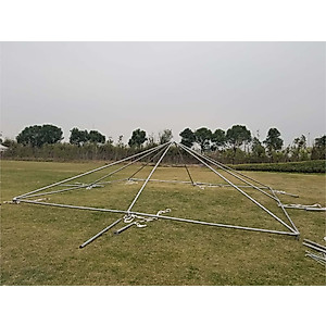 Party Tents Direct 20'x20' Weekender West Coast Tent Frame Style Party Tent (White) PVC Top with Storage Bag - Tents for Parties, Weddings, Birthdays, Banquets, Fiestas, Workshop, Outdoor Event