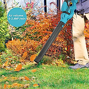 Electric Cordless Leaf Blower, 21V Handle Battery-Powered Leaf Blower with Charger, 2000mA Powerful Snow Leaf Blower for Lawn Clean, Patio, Blowing Leaves and Snow Lightweight Garden Power Tool