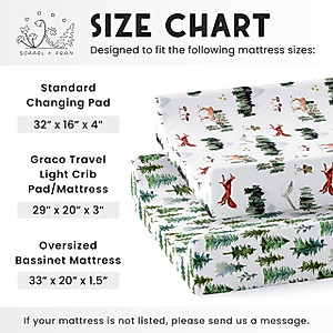 Baby Changing Pad Cover 2-Pack for Boys, Girls (Woodland Forest Animals) - Premium Fitted Sheets Baby Diaper Changing Table Cover - Buttery Soft Cotton Blend