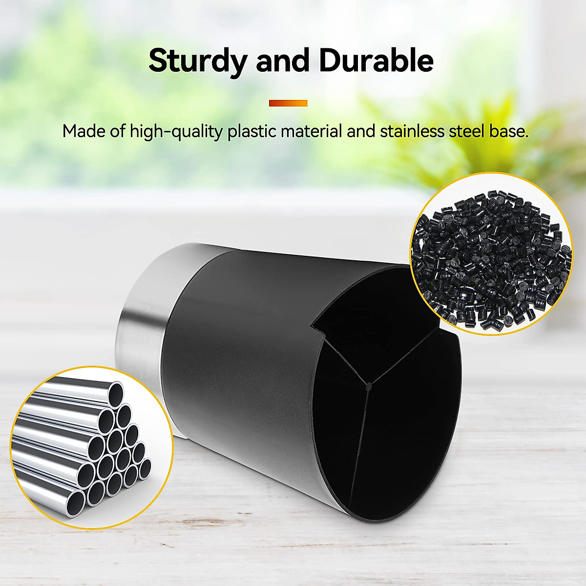 Straw Holder for Countertop, 3 Grid Stainless Steel Straw Dispenser Drinking Straw Dispenser Coffee Stirrers Holder Forks Spoon Organizer for Coffee Bar Kitchen Party