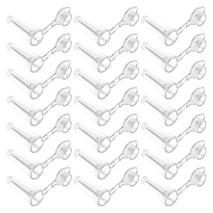Bettomshin 1000Pcs 0.1ml Conical Centrifuge Tubes, with Snap Cap, Transparent Mini Plastic Microcentrifuge Test Tubes Storage Containers for Beads Specimen Sample Lab