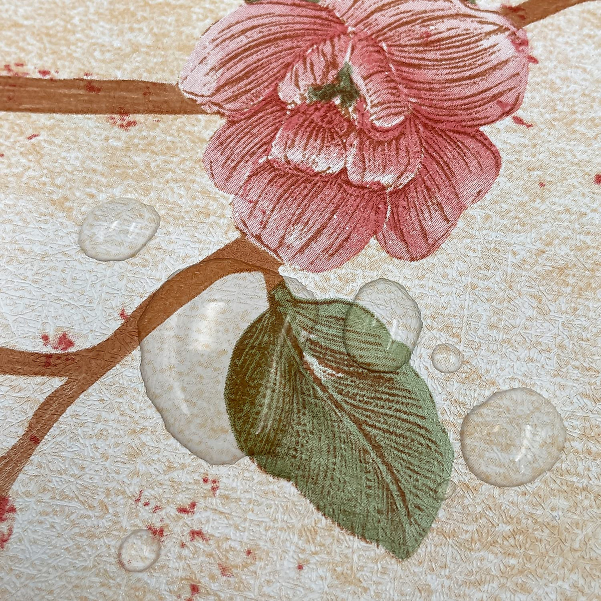 Yifasy Drawer Shelf Liner Rustic Floral Self-Adhesive Furniture Inner Lining Paper Sheet Removable Wallpaper Roll 118x18 Inch