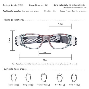 Sports Goggles Basketball Soccer Safety Goggles Eyewear cratch Resistant Protective Eyewear Kids Sports Adjustable Glasses