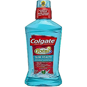 Colgate Total Gum Health Antiplaque Mouthwash, Clean Mint, 16.9 Fl Oz (Pack of 2)