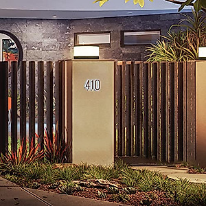 JSBDPHW Modern Minimalist LED Pillar Lamp Outdoor Waterproof Column Light Courtyard Garden Small Post Light Lawn Lamp Villa Fence Gate Decoration Landscape Light