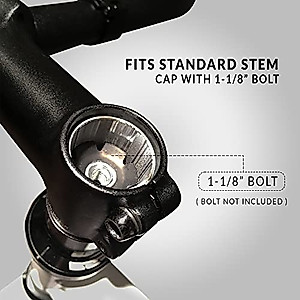 Bike Accessories - Bicycle Accessories - Mountain Bike Accessories - MTB Stem Cap - Headset Cap - Great Aesthetic Upgrade for Bike, Ebike, BMX, Road Bike - Customize your Ride! (Red Shut Up Legs)