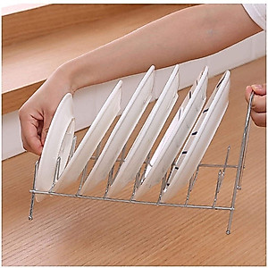 Plate Rack Draining Dish Rack 2PACk Modern Kitchen Countertop Sink Dish Drying Rack, Removable Cutlery Tray Drain Rack And Bowls Pan Plate Holder