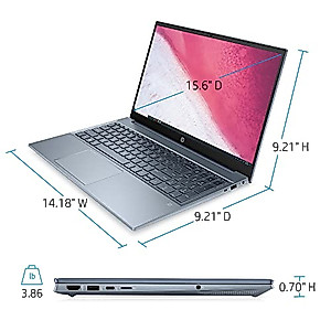 2022 Flagship HP Pavilion 15.6" FHD 1080P IPS Laptop, 8-Core AMD Ryzen 7-5700U (Upto 4.3GHz, Beat i7-1180G7), 64GB RAM, 2TB SSD, Webcam, WiFi 6, Long Hour Battery, Audio B&O, Win11+Accessory