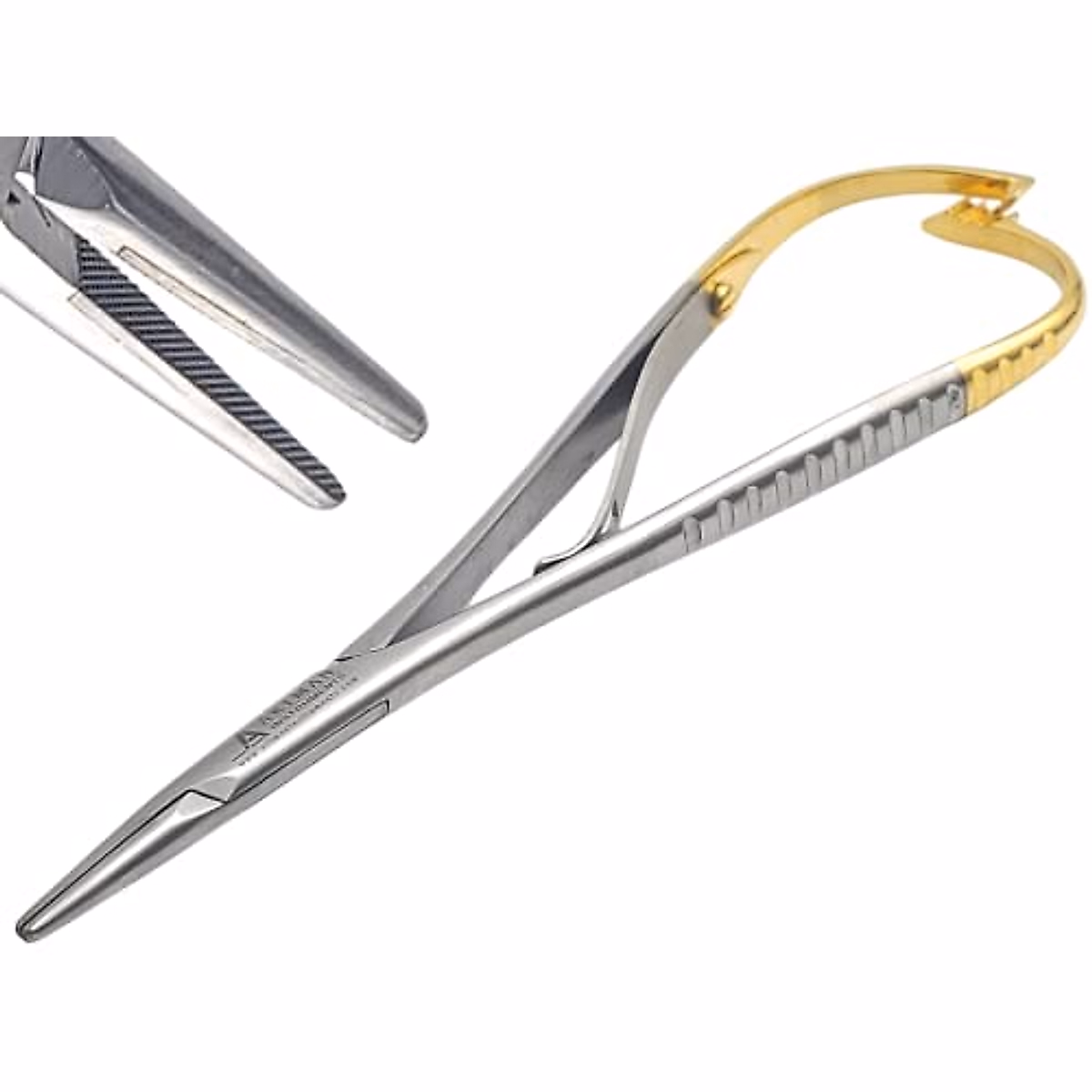 Mathieu Ligature Elastic Placing Pliers 5.5" with Tungsten Carbide Inserts, Separator Placer, Orthodontic Lace Back Tightener ARTMAN Brand