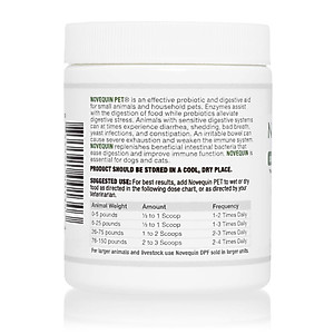 Arthur Andrew Medical, Novequin PET, Digestive Probiotic Formula for Pets, Prebiotics, Probiotics, and Enzymes, Non-GMO, 90 Grams (90 Servings)