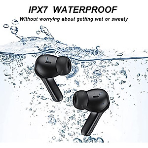 Wireless Bluetooth Earbuds, True Wireless Stereo Headsets in-Ear, 30H Playtime & Wireless Charging Case, Built-in Mic Earphones Premium Sound, Touch Control, IPX5 Waterproof Sport Headphones