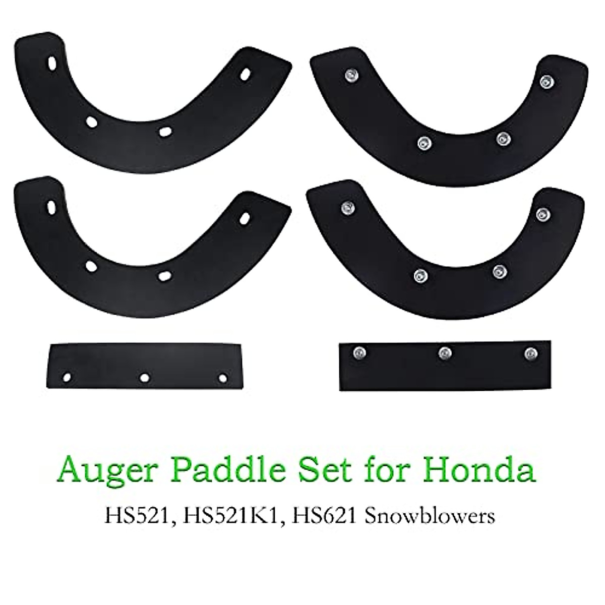 NICHEFLAG 72523-747-000 Auger Rubber Paddles Replaces Honda 72523-747-010, 72522-747-000, 72522-747-010 for Honda HS521, HS521K1, HS621 Snow Blowers