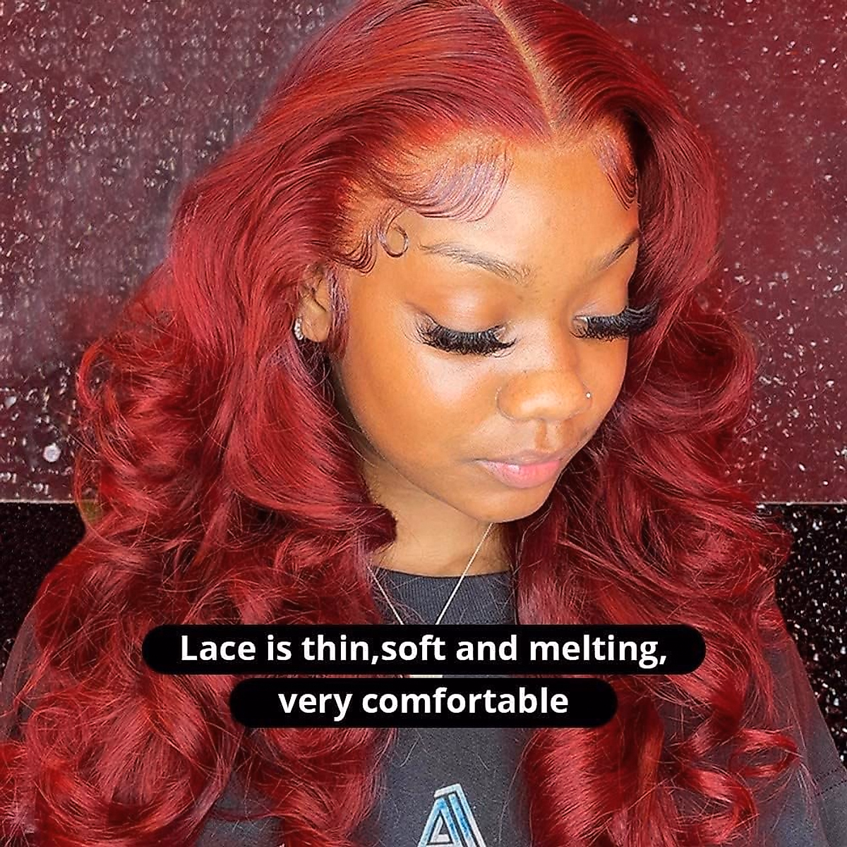 MUPRETTY 99J Burgundy Lace Front Wigs Human Hair Body Wave Lace Front Wig 180% Density Glueless Human Hair Lace Front Wigs Pre Plucked 13x4x1 T Part Lace Wig Human Hair Natural Hairline (20Inch)