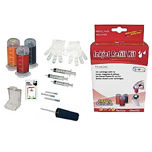 VC Ink Refill Kit Replacement for Canon CL-276XL CL-276 CL276 276XL 276 XL 276 PG-275XL PG275XL Ink Cartridge Refill Ink Kit for Canon Pixma TS3520 TS3522 TR4720 Printer DIY (Tri-Color-C/M/Y)